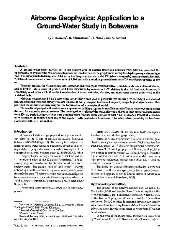 (PDF) Airborne Multiparameter Geophysical Exploration