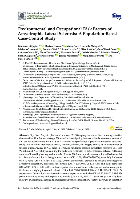 (PDF) Environmental and Occupational Risk Factors of Amyotrophic ...
