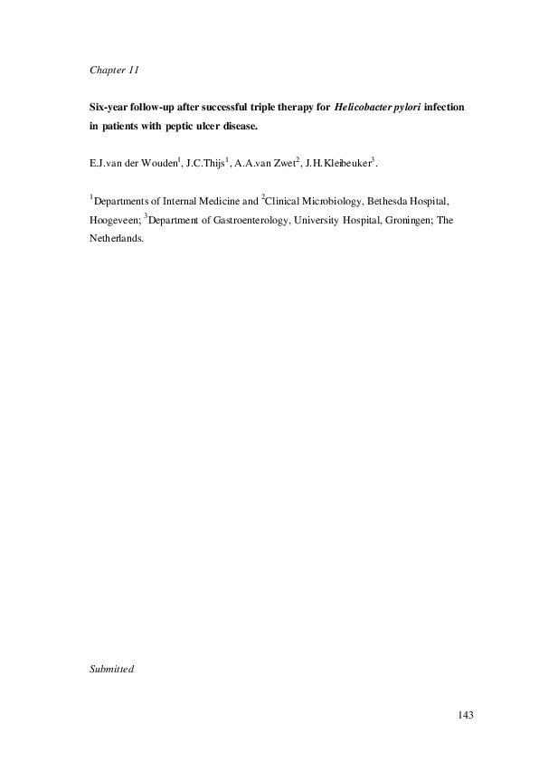 (PDF) Six year follow-up after successful triple therapy for ...