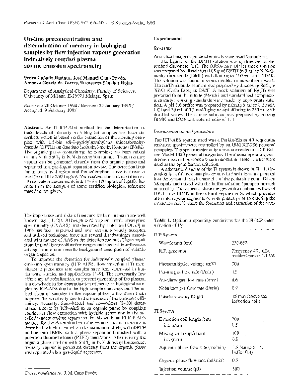 (PDF) On-line preconcentration and determination of mercury in ...