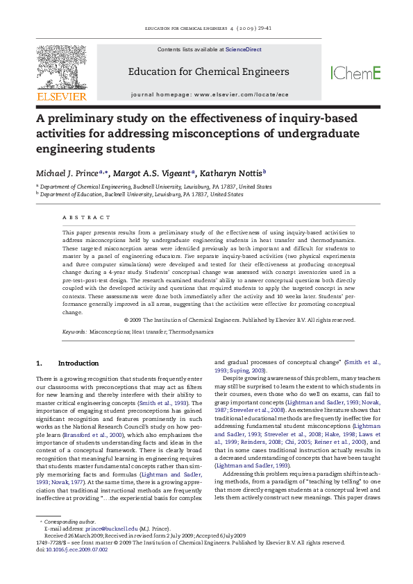 (PDF) A preliminary study on the effectiveness of inquiry-based ...