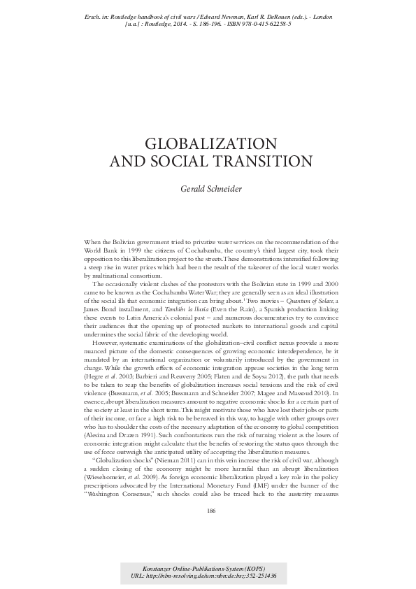 (PDF) Globalization and Social Transition