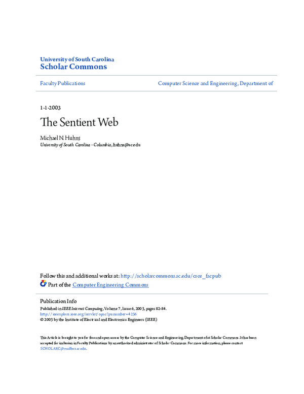 (PDF) The sentient web