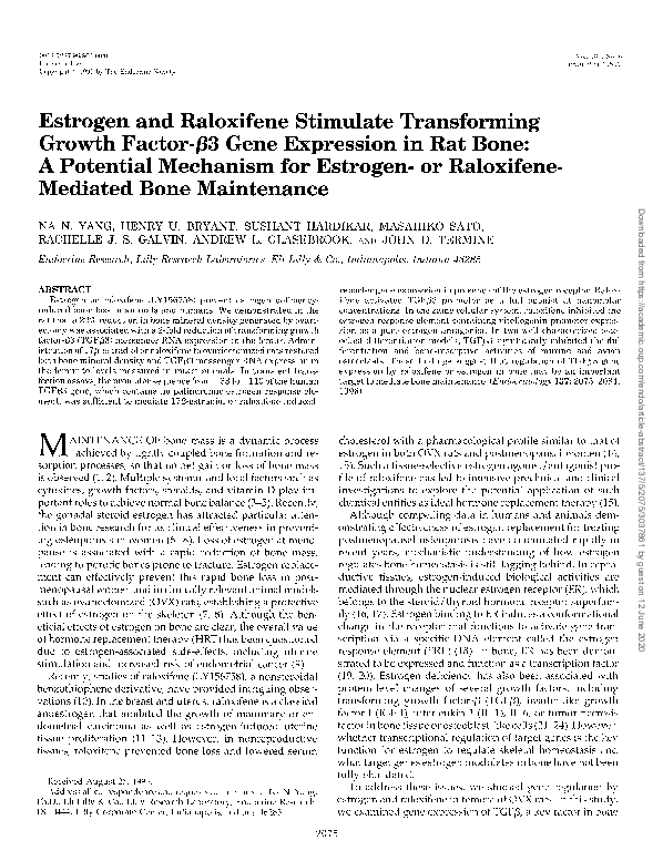 (PDF) Raloxifene Acts as an Estrogen Agonist on the Rabbit Growth Plate ...
