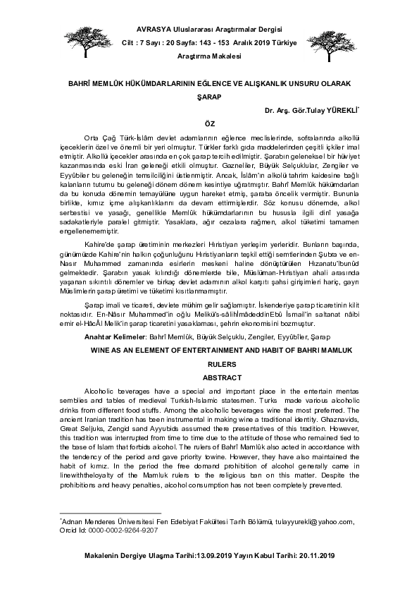 (PDF) Bahri Memlukler Sarap