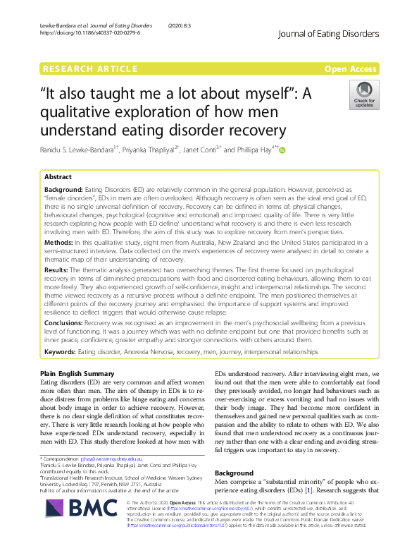 (PDF) “It also taught me a lot about myself”: A qualitative exploration ...