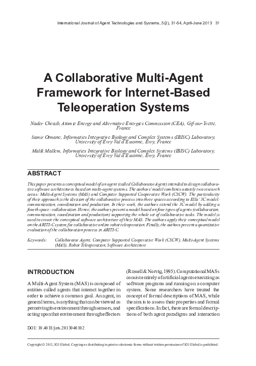 (PDF) A Collaborative Multi-Agent Framework for Internet-Based ...