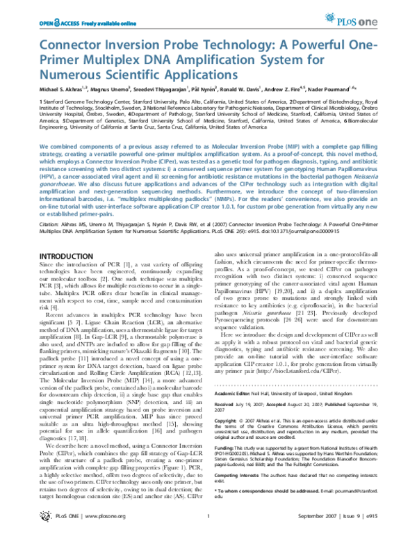 (PDF) Connector Inversion Probe Technology: A Powerful One-Primer ...