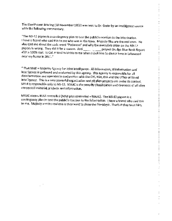 (PDF) A copy of the November 18 , 1952 Eisenhower Briefing: The Top ...