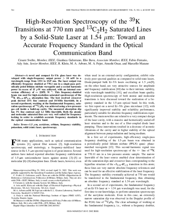 (PDF) High-resolution spectroscopy of the /sup 39/K transitions at 770 ...