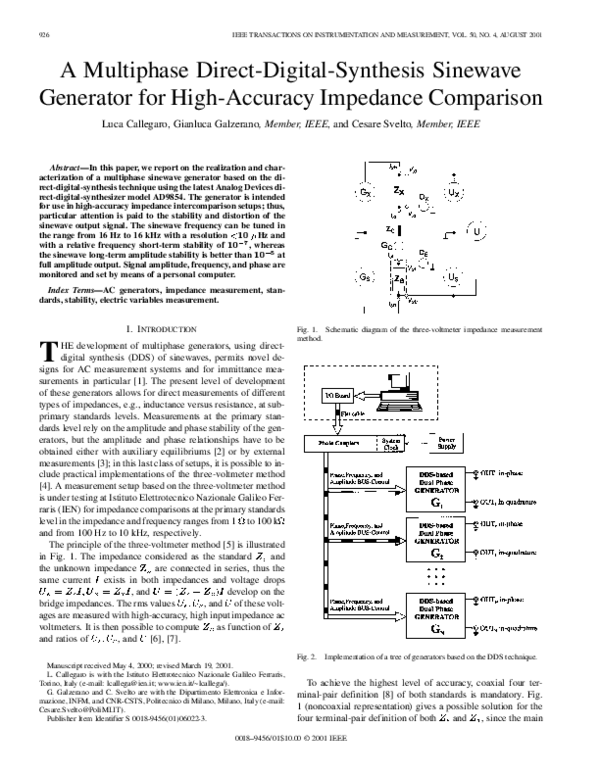 (PDF) A multiphase direct-digital-synthesis sinewave generator for high ...
