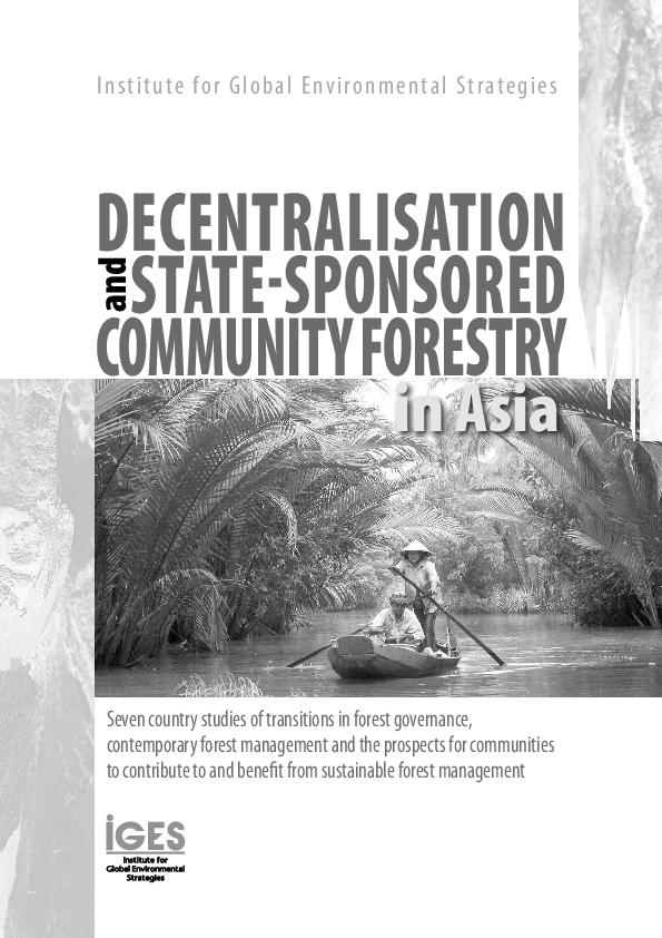 (PDF) Forest Governance and Participatory Forestry in India