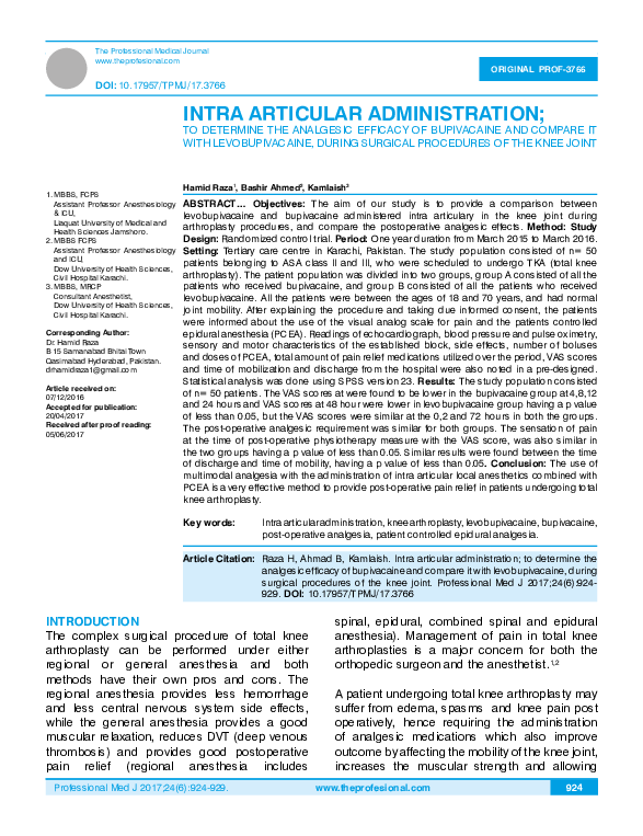 (PDF) A Different Approach to the Management of Osteoarthritis in the ...