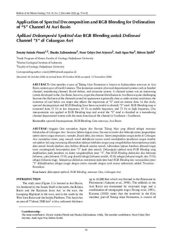 (PDF) Application of Spectral Decomposition and RGB Blending for ...
