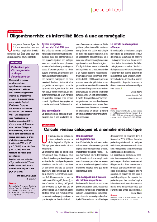 (PDF) L’infection par VIH augmente le risque d’ostéoporose