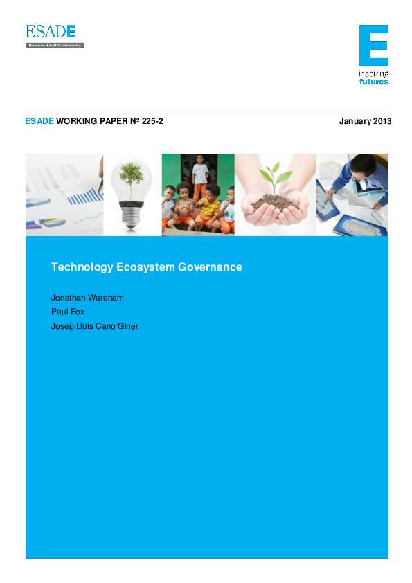 (PDF) Technology Ecosystem Governance