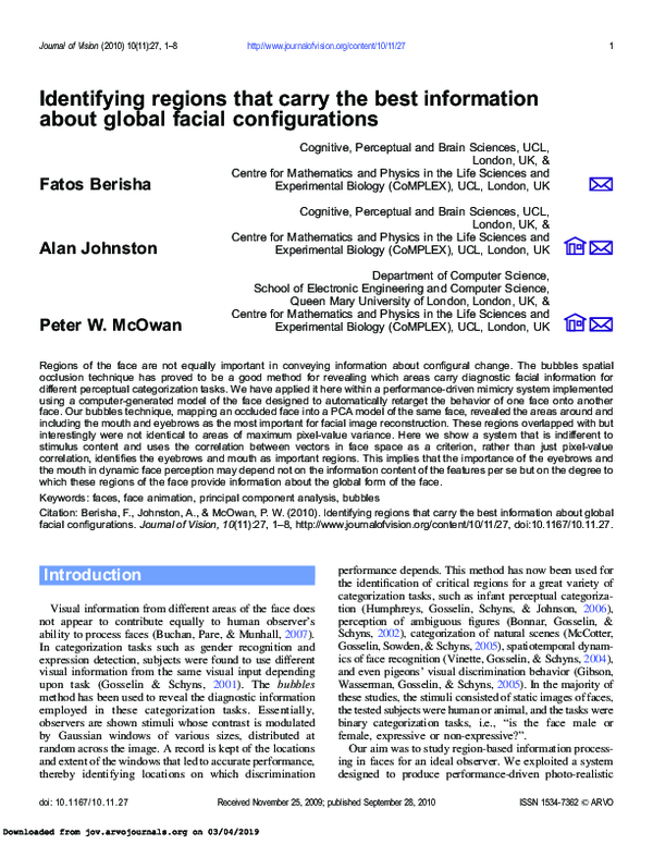 (PDF) Identifying regions that carry the best information about global ...