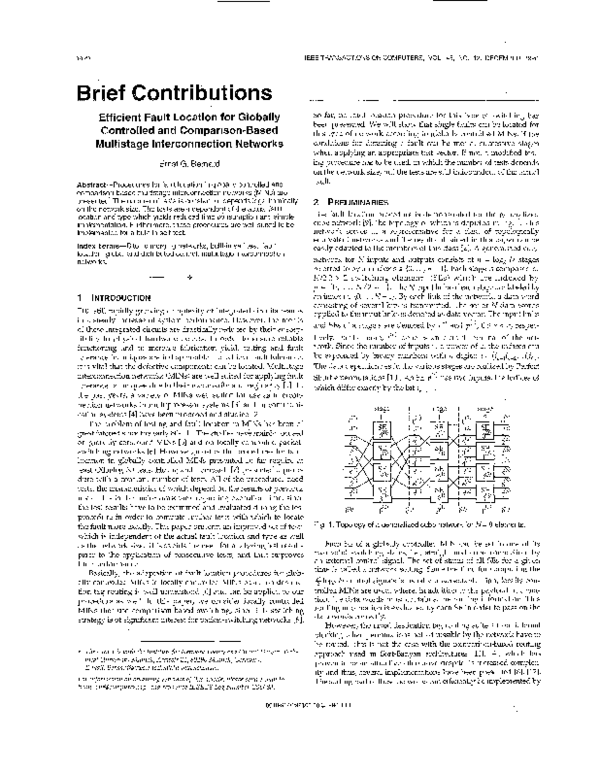 Pdf Efficient Fault Locations For Globally Controlled And Comparison