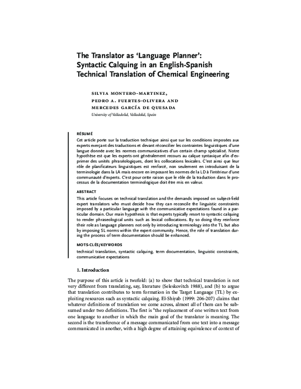 (PDF) by silvia montero-martinez, pedro a. fuertes-olivera and mercedes ...