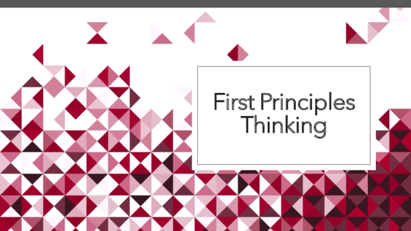 (PDF) FIRST PRINCIPLES THINKING (for Higher Education)