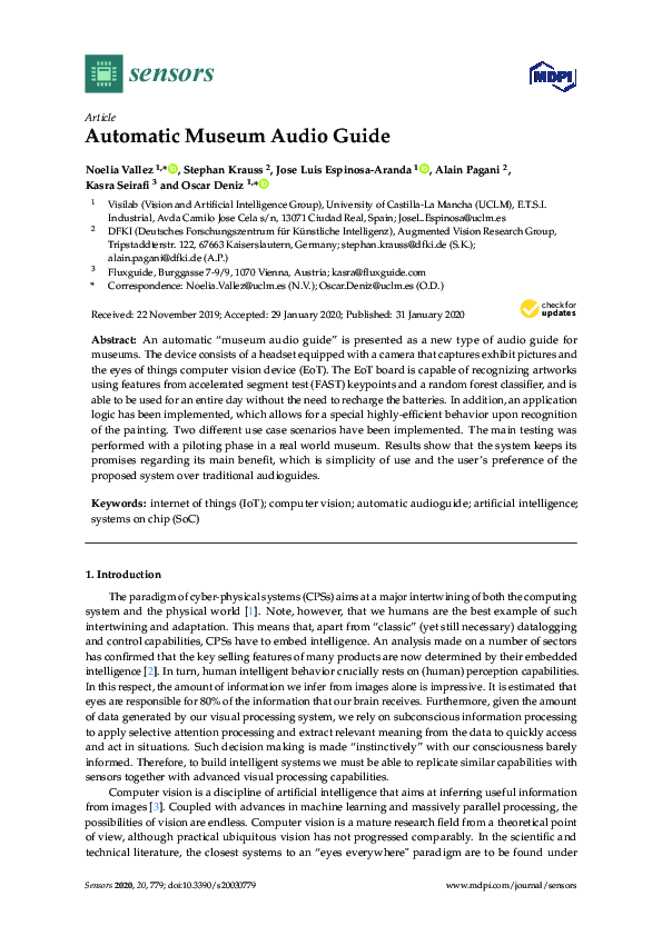 (PDF) Automatic Museum Audio Guide