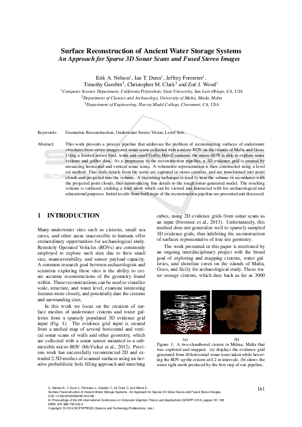 (PDF) Surface Reconstruction of Ancient Water Storage Systems