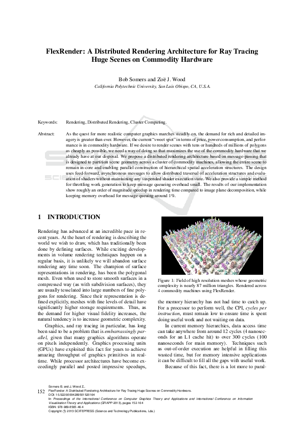 (PDF) FlexRender: A distributed rendering architecture for ray tracing ...