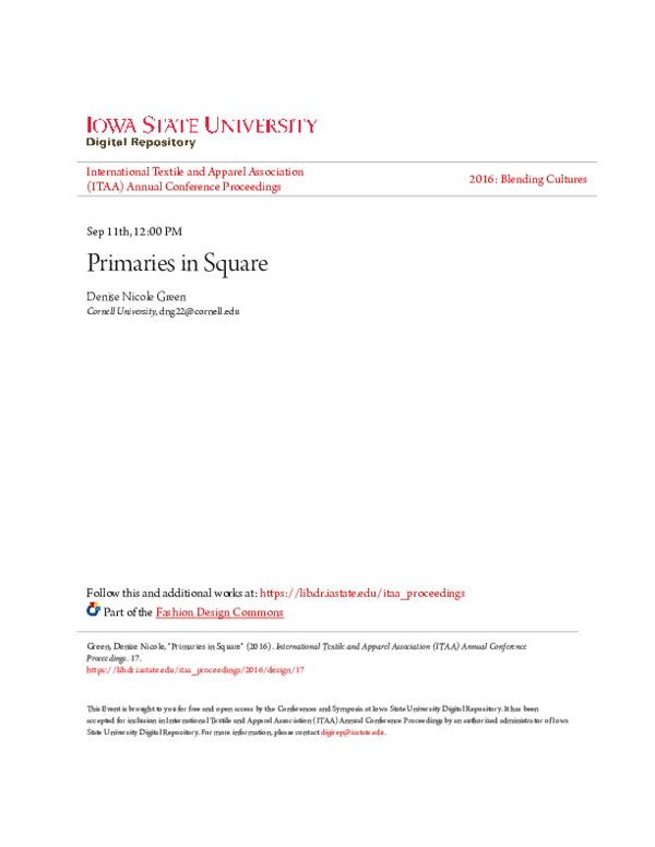 (PDF) Primaries in Square