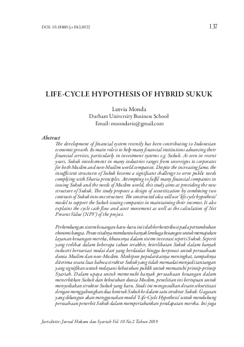 (PDF) Life-Cycle Hypothesis of Hybrid Sukuk