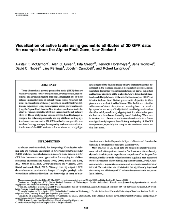 (PDF) Visualization of Active Faults Using Geometric Attributes of 3D ...
