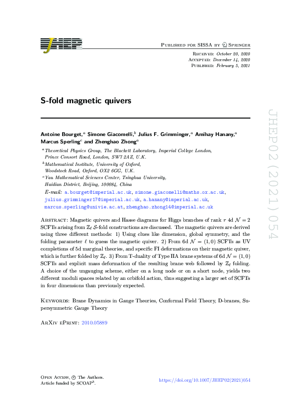(PDF) S-fold magnetic quivers
