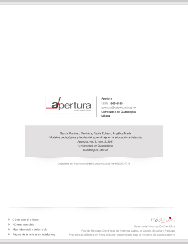 (PDF) Modelos pedagógicos y teorías del aprendizaje en la educación a ...