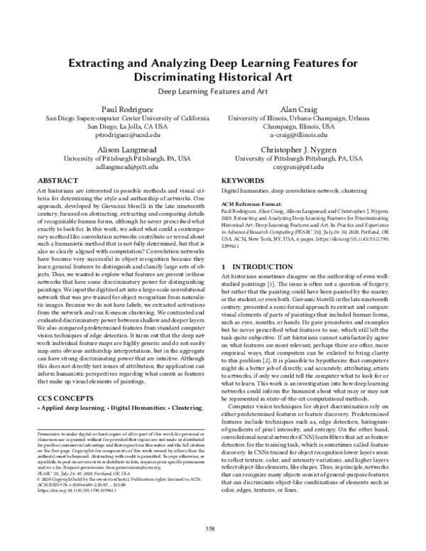 (PDF) Extracting and Analyzing Deep Learning Features for ...