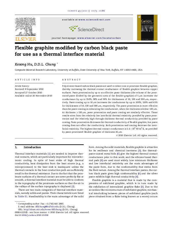 (PDF) Flexible graphite modified by carbon black paste for use as a ...