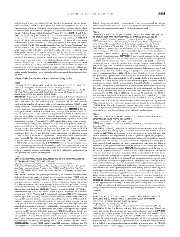 (PDF) PDB62 The Impact of Clinical Inertia in the Treatment of Type 2 ...
