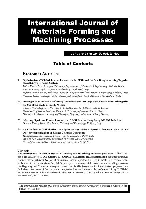 Pdf Optimization Of Wedm Process Parameters For Mrr And Surface