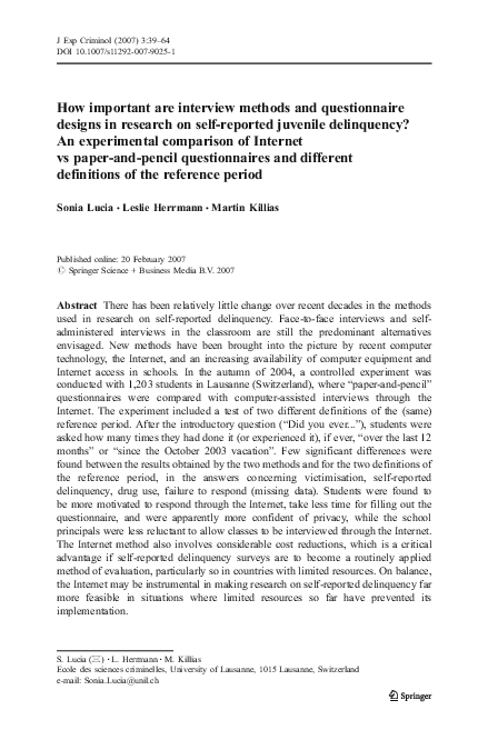(PDF) How important are interview methods and questionnaire designs in ...
