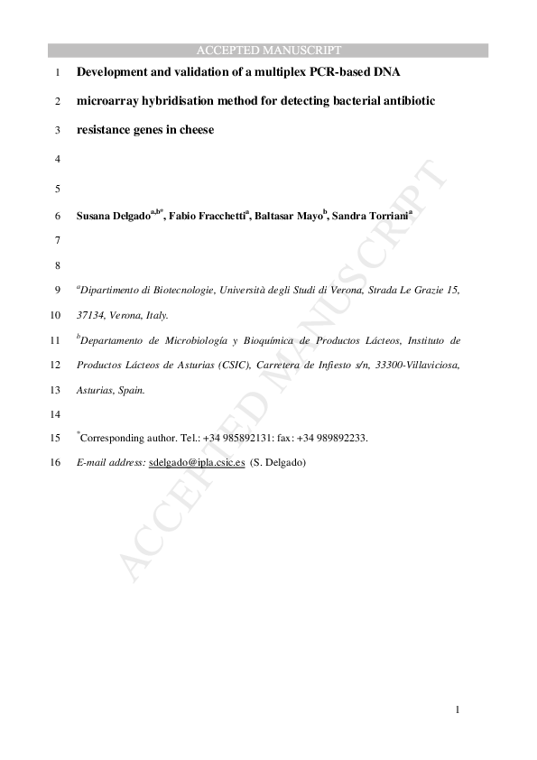 (PDF) Development and validation of a multiplex PCR-based DNA microarray hybridisation method ...