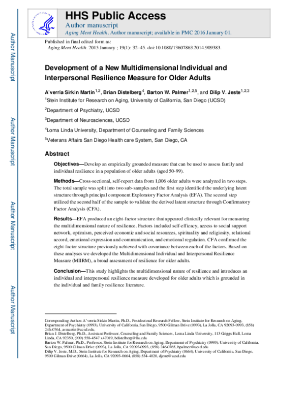 (PDF) Development of a new multidimensional individual and ...