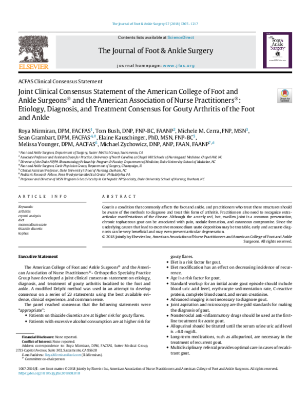 (PDF) Joint Clinical Consensus Statement of the American College of ...
