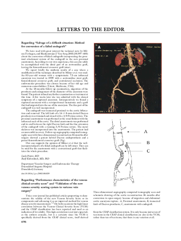 (PDF) Regarding “Performance characteristics of the venous clinical ...