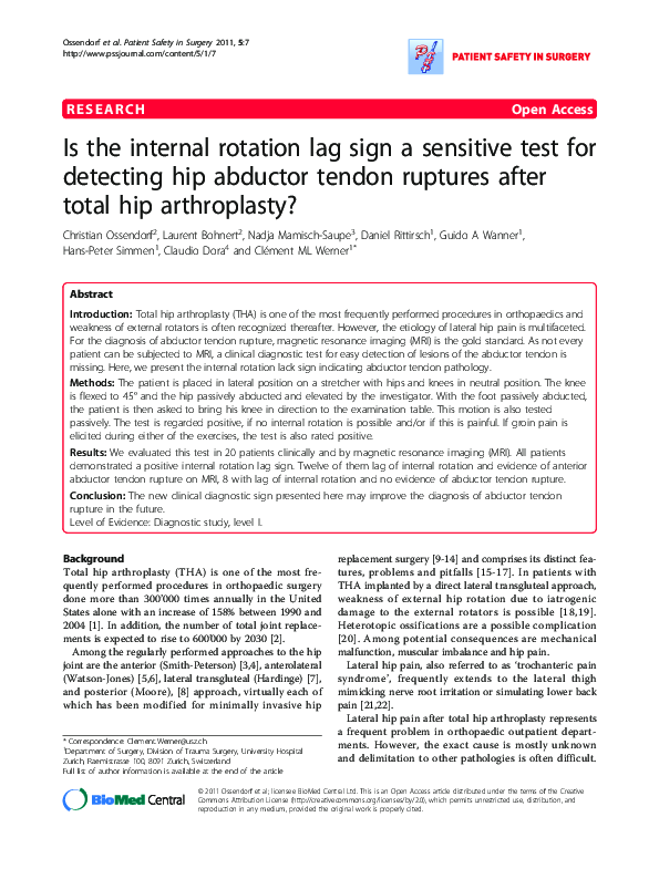 (PDF) Is the Internal Rotation Lag Sign a Sensitive Test for Detecting ...