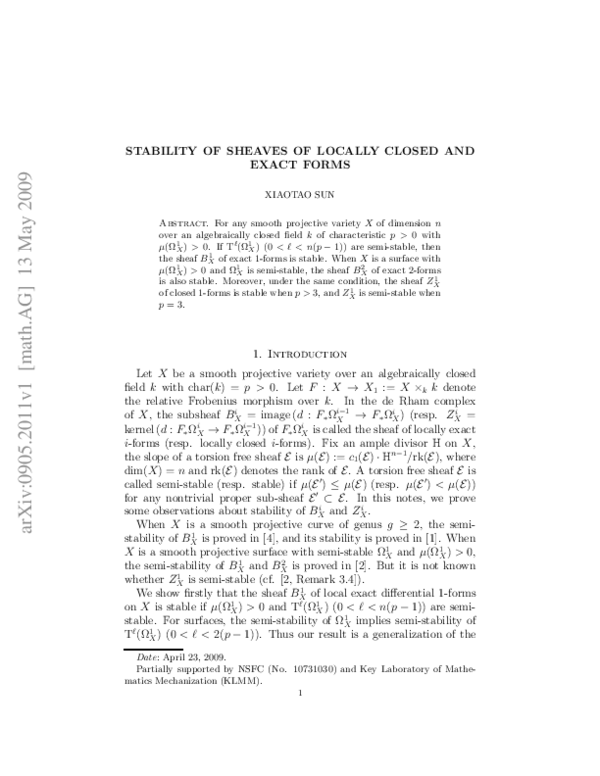 pdf-stability-of-sheaves-of-locally-closed-and-exact-forms-xiaotao