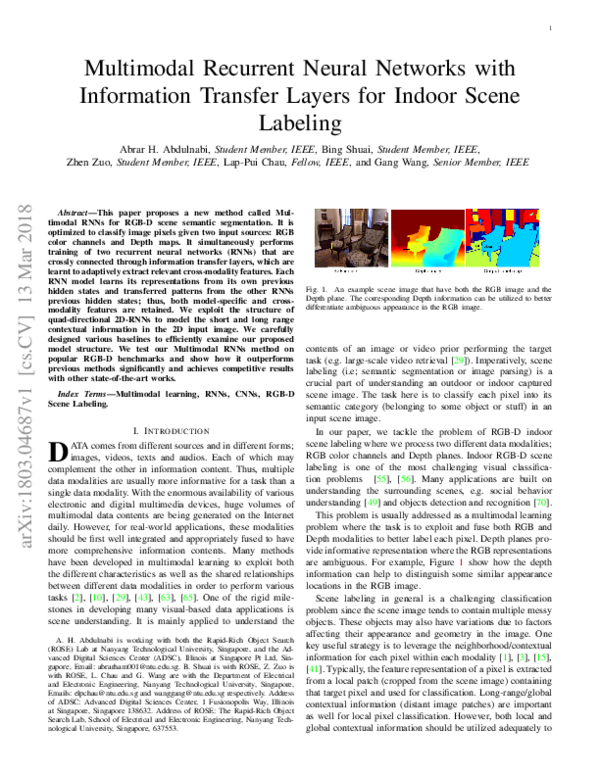 (PDF) Multimodal Recurrent Neural Networks With Information Transfer Layers for Indoor Scene ...