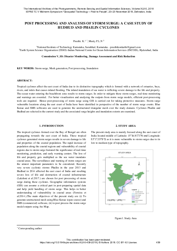 (PDF) Post Processing and Analysis of Storm Surge: A Case Study of ...