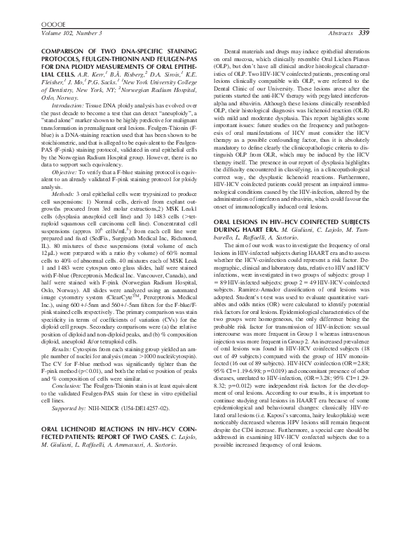 (PDF) Comparison of two DNA-specific staining protocols, Feulgen ...