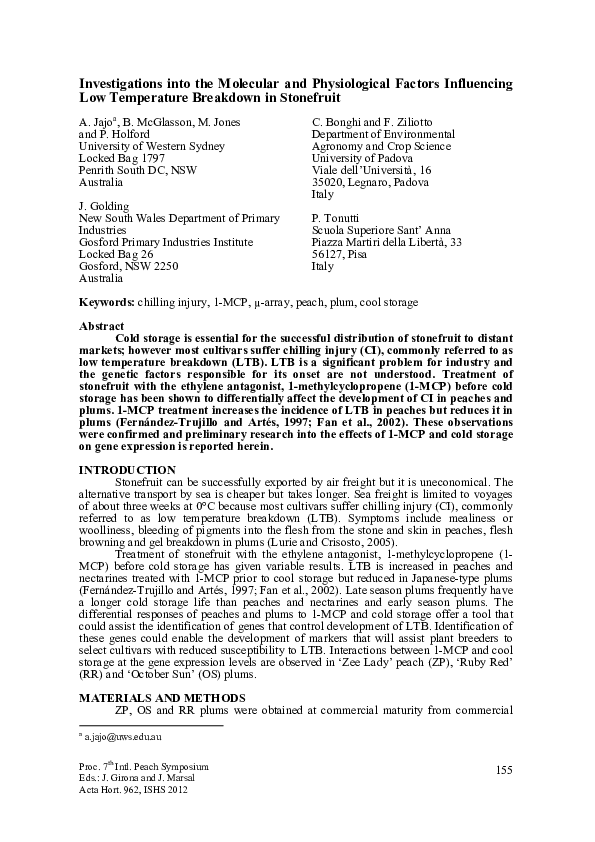 (PDF) Investigations Into the Molecular and Physiological Factors ...