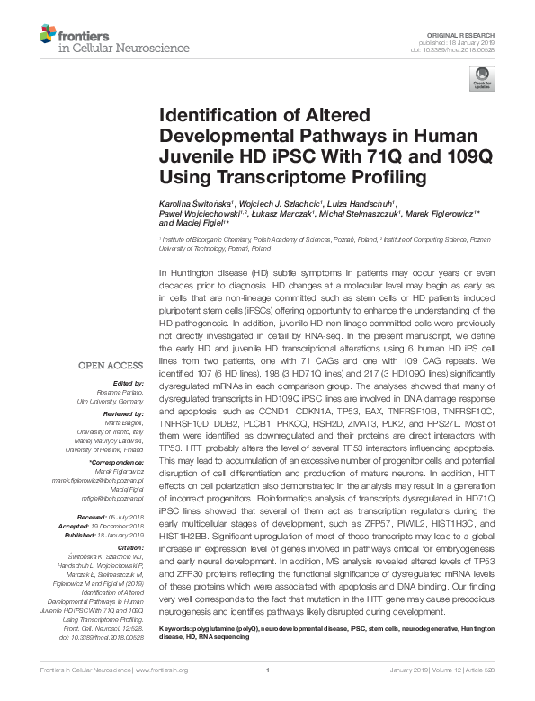 (PDF) Identification of Altered Developmental Pathways in Human ...