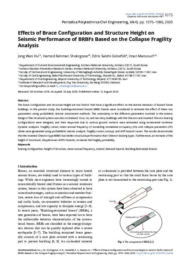 (PDF) Effects of Brace Configuration and Structure Height on Seismic ...