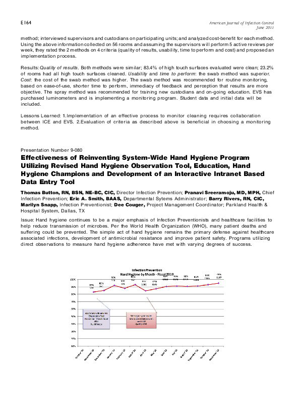 (PDF) Effectiveness of Reinventing System-Wide Hand Hygiene Program ...